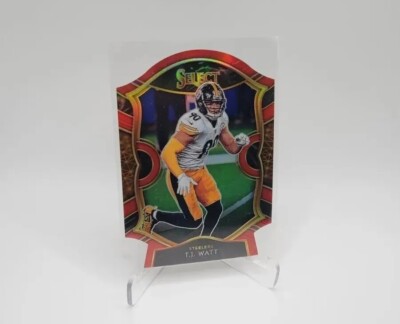 T.J WATT 2020 Panini Select Concourse Red Prizm Die Cut PITTSBURGH ...