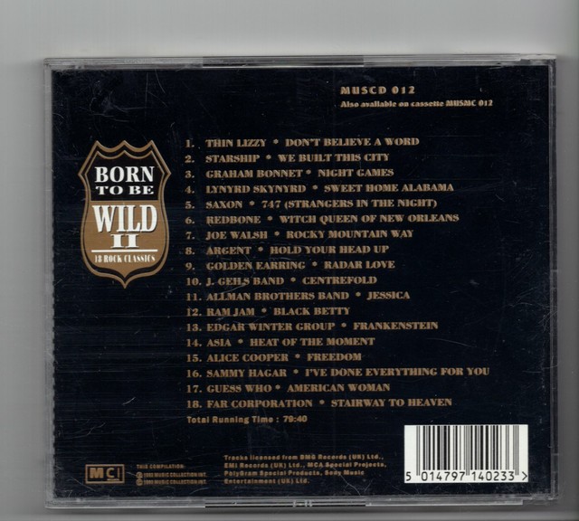 Born To Be Wild, Volume 2 (CD 1995) for sale online | eBay