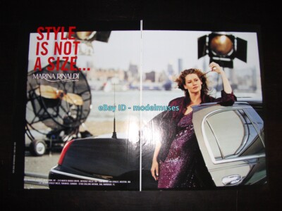 MARINA RINALDI 2-Page Magazine PRINT AD Spring 2001 ISABELLE TOWNSEND ...