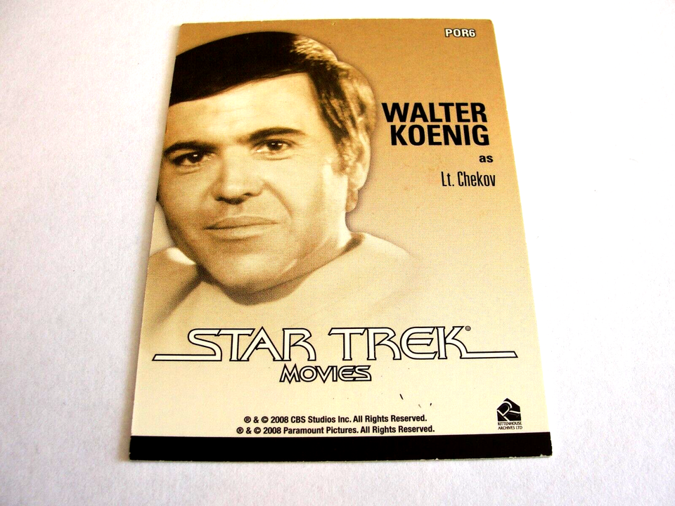 2008 Rittenhouse - Star Trek: Movies In Motion - Portraits: Chekov (# ...