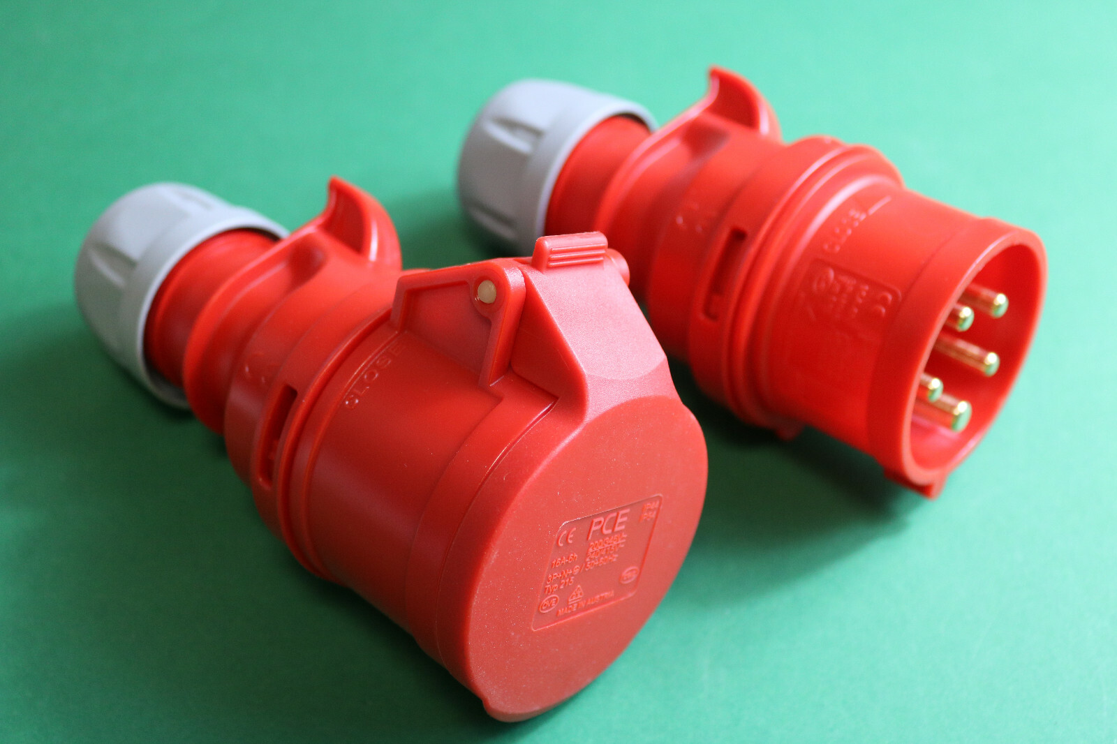 CEE Stecker 16A 32A 63A Kupplung Wandsteckdose Phasenwender Combodose ...