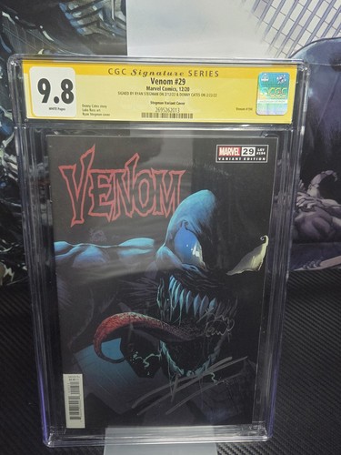 CGC 9.8 2X SIGNED VENOM #29 DONNY CATES & RYAN STEGMAN MARVEL 2020 | eBay