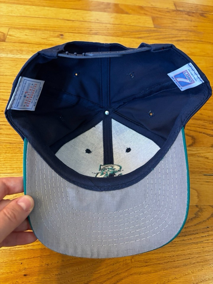 Seattle Mariners Vintage Snapback Hat Cap Blue/Teal Logo 7 Baseball MLB ...