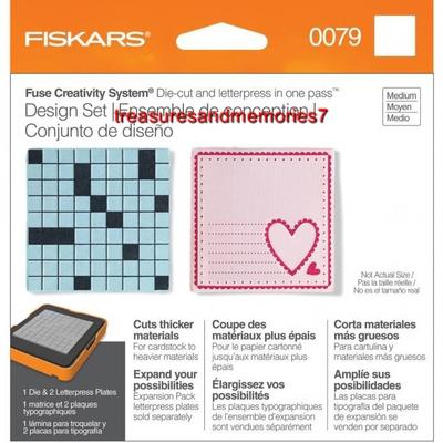 Fiskars Fuse Creativity Design Set 0079 SQUARE Die Cut & Letterpress | eBay