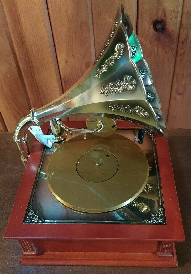 Mr Christmas Holiday Gramophone W/3 Records Music Box Classic Songs ...