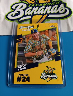 Andy Archer Savannah Bananas 2024 Leaf Baseball Card Rookie | eBay