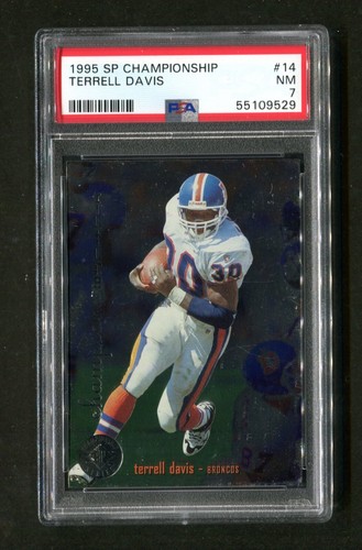 Terrell Davis Denver Broncos NFL Rookie Card RC #14 1995 SP ...