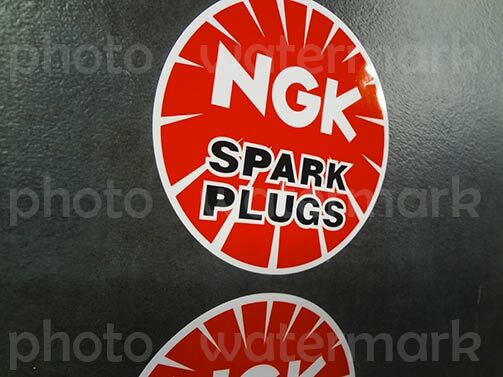 2x NGK Spark Plug Stickers Vinyl Decals Motocross MX Emblem Race Truck ...