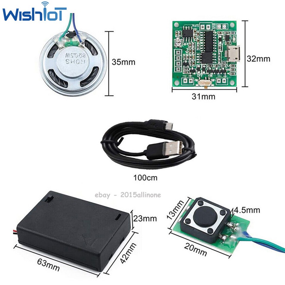 8MB RAM Sound Recorder Module Voice MP3 WAV Music Player for DIY ...