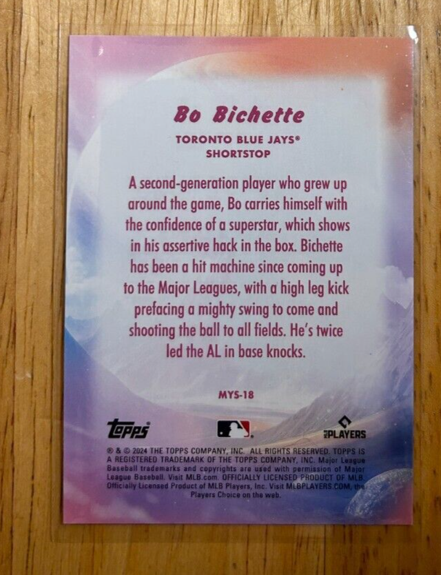2024 Topps Update Mystical Bo Bichette Toronto Blue Jays #MYS-18 | eBay