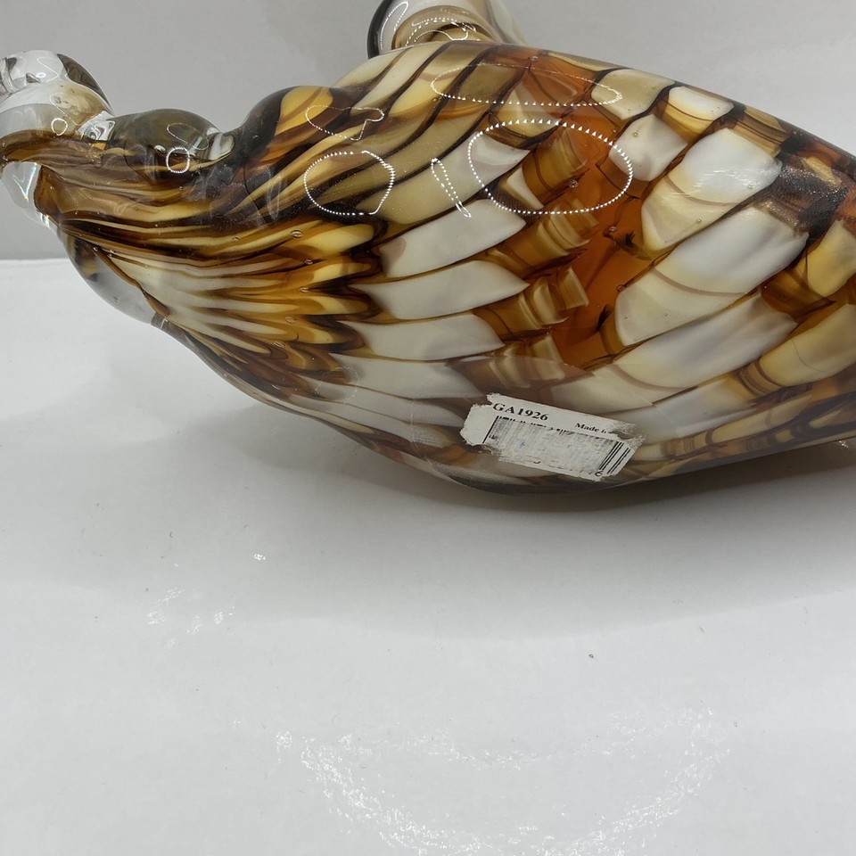 Art Glass Amber Tone Conch Shell Ornament (C3) S#513 | eBay Australia