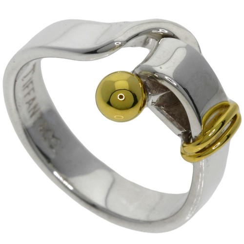 TIFFANY&Co. Hook & Eye Ring Silver 18K Yellow Gold Ladies [Used] | eBay