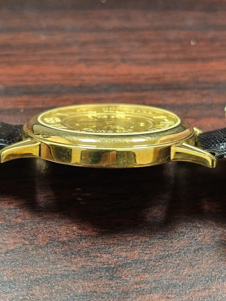 PAMP Suisse Watch in 18kt Gold Case & Lock W/One oz 24KT Gold Dial | eBay