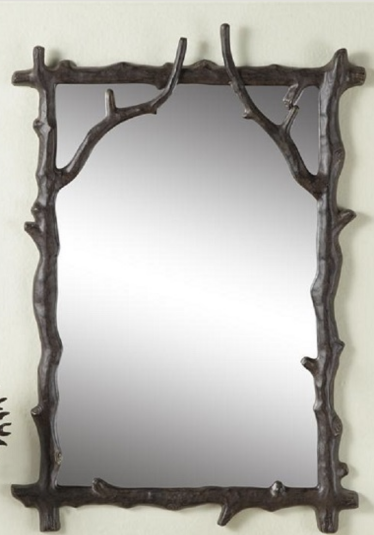 Branch Wall Mirror Rustic Cabin Lodge Tree Twig Branch Metal ~ SPI Home ...