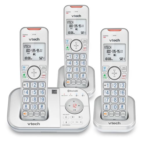 VTech 3 Handset Cordless Answering System with Smart Call Blocker ...