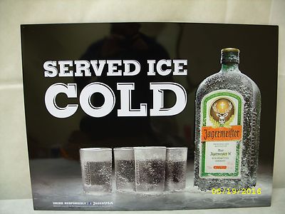 JAGERMEISTER - "SERVED ICE COLD" - 24" x 18" STEEL TACKER SIGN *NEW* | eBay