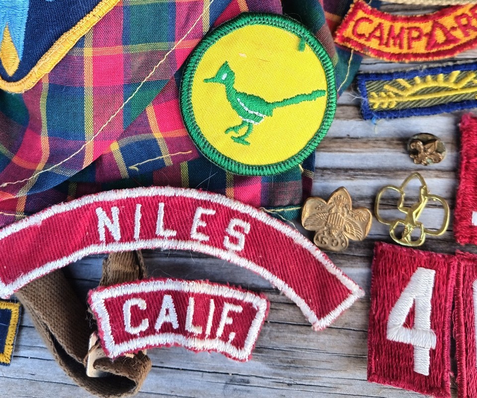 Vintage BSA Boy Scouts Of America Lot Pins Neckerchief Patches Niles Cal 1984 | eBay