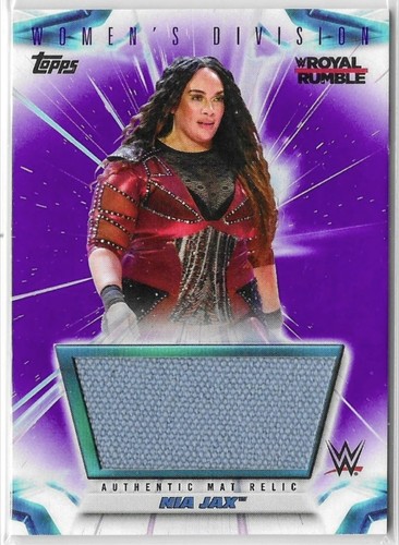 2021 Topps WWE Women's Division Purple Nia Jax Ring Mat Card /99 | eBay