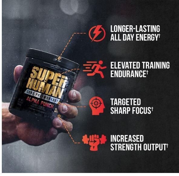 ALPHA LION Super Human Core Pre Workout Powder with Creatine for ...