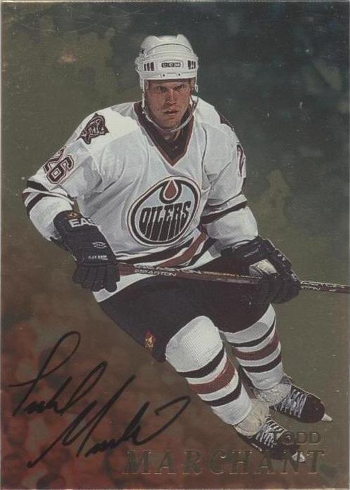 1998-99 In the Game Be A Player - Todd Marchant #55 Gold Autographs (AU ...