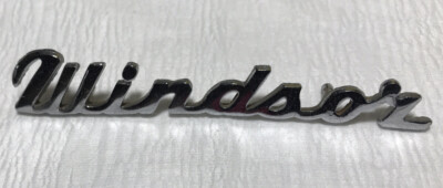 1941 CHRYSLER HOOD SIDE SCRIPT NAMEPLATE EMBLEM | eBay