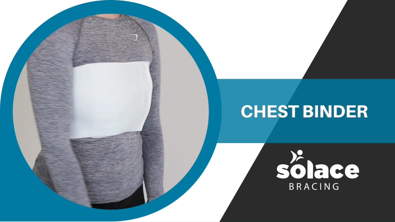 SOLACE BRACING Discreet+ Strapless Breast Chest Binder Bra UK Made for ...