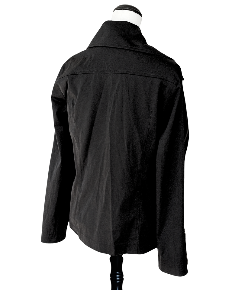 VERTICE [NZ] • sz 12 Black Zip Detail Biker Jacket | eBay Australia