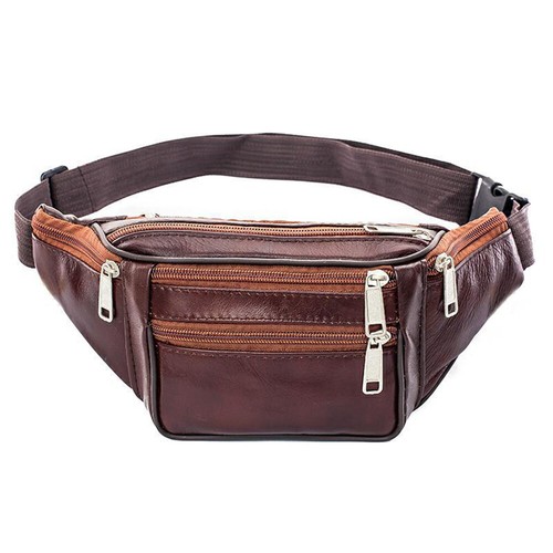 Bum Bag Genuine Leather Fanny Pack Festival Money Pouch Travel Waist ...