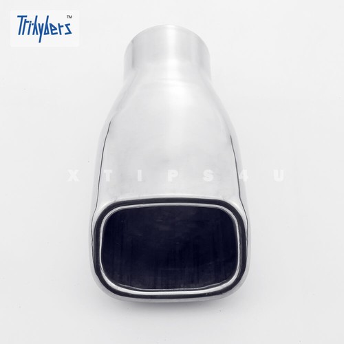 2" In 7" Long Rectangle Rolled Slant Out Polished Stainless Steel ...