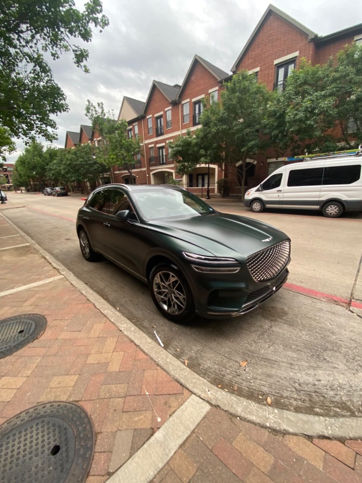 Like NEW 2023 Genesis GV 70, 2.5T Brunswick Green (Matte),Havana brown interior | eBay