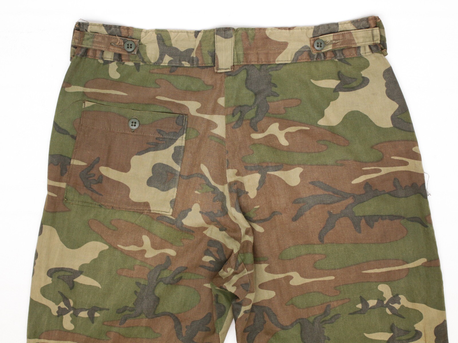 VTG ERDL Camouflage Pants 34x29 Brown Dominant Camo Talon Zipper Cotton ...