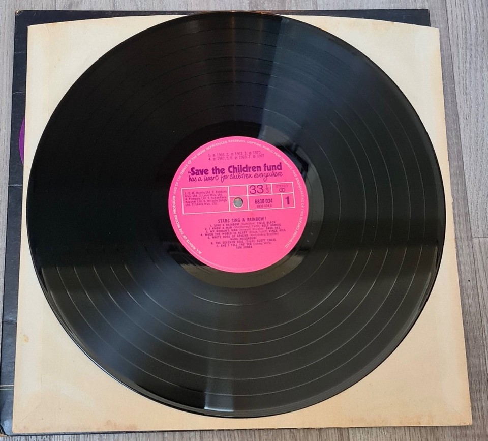 Save the children - Stars Sing a Rainbow Vinyl LP - Cilla Black -Tom ...