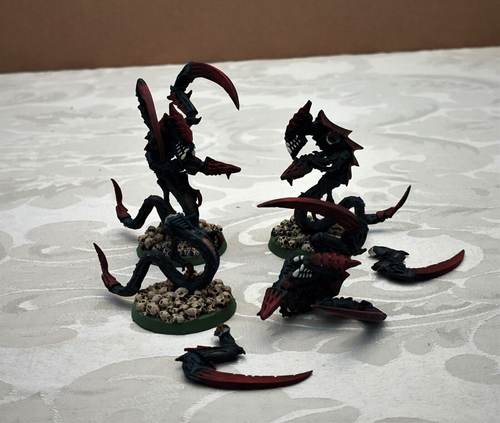 WarHammer 40k Tyranid Ravener set of 3 out of print custom painted ...