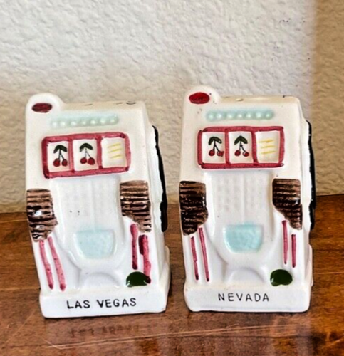 *1950s LAS VEGAS SLOT MACHINES Salt & Pepper Shakers SET *VINTAGE ...