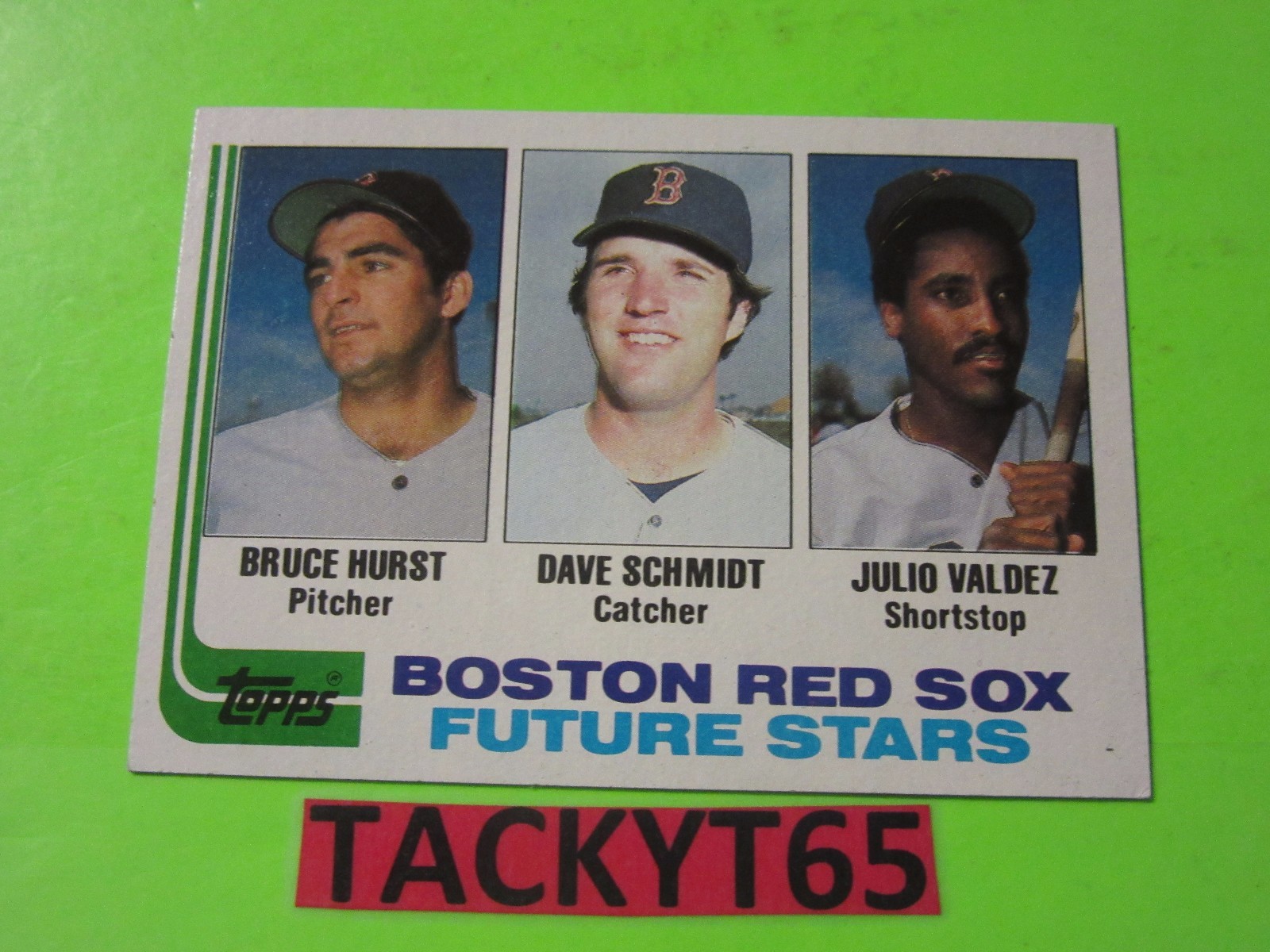 1982 Topps Boston Red Sox Future Star Card #381 Hurst Schmidt Valdez | Ebay