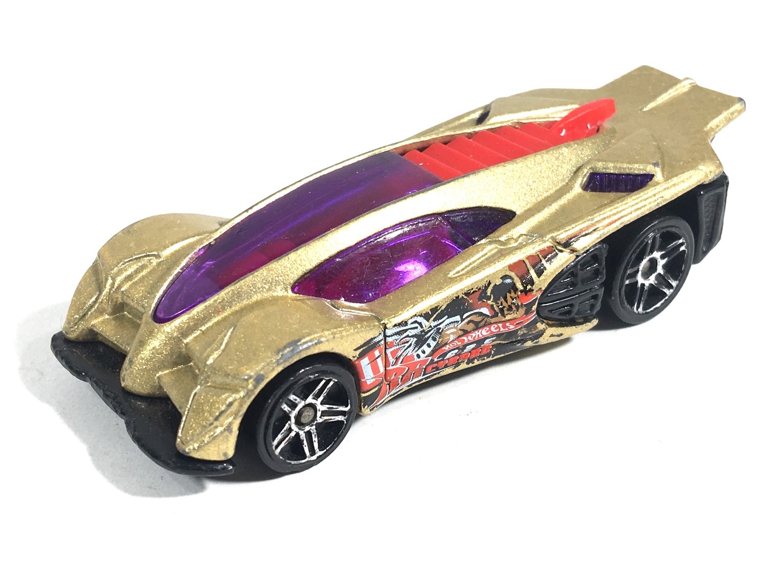 Hot Wheels 2004 Side Draft Gold Black HW Cyborg Assault 5-Pack Series ...