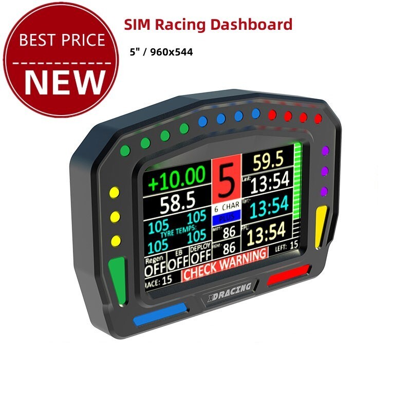 5" Dashboard SIM Racing Dash Display RC Simulator for Simagic SC2 ...
