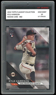Kyle Harrison 2024 Topps Flagship Collection 1st Graded 10 Rookie Card ...