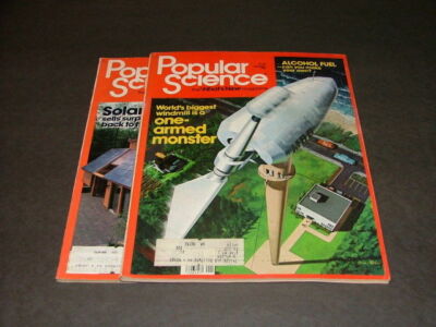 2 Iss Popular Science Jan,Sep '81 Solar Electric Home, Biggest Windmill ...