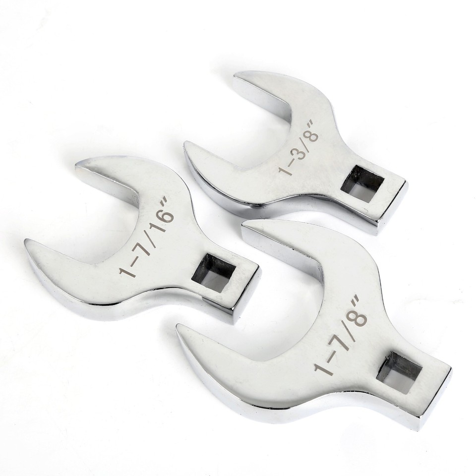 1/2" Dr Jumbo Crows Foot Wrench Set SAE Size Range from 1-1/16 in to 2 ...