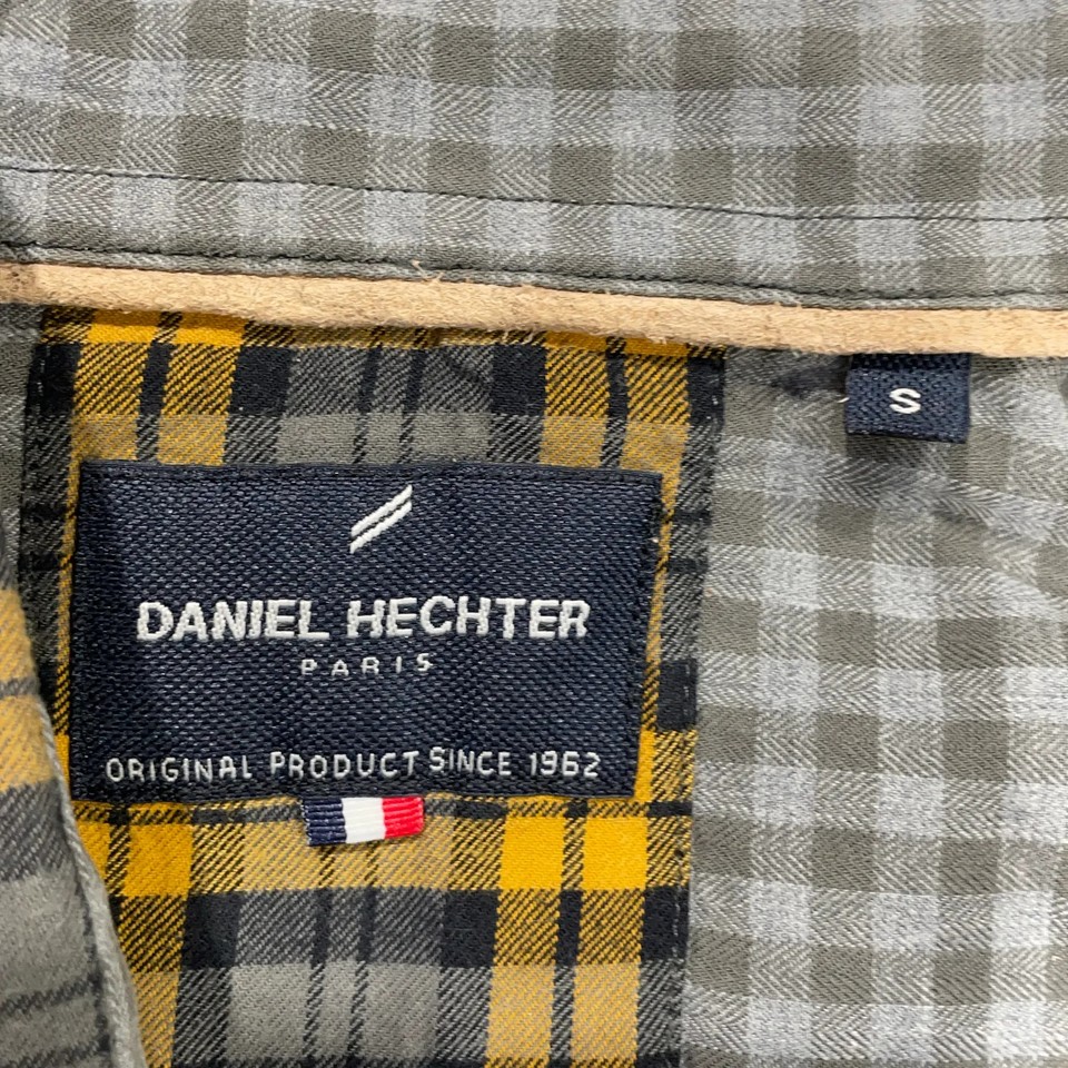 Daniel Hechter, Hemd, Größe: S, Grau/Gelb/Schwarz, Baumwolle, Glencheck ...