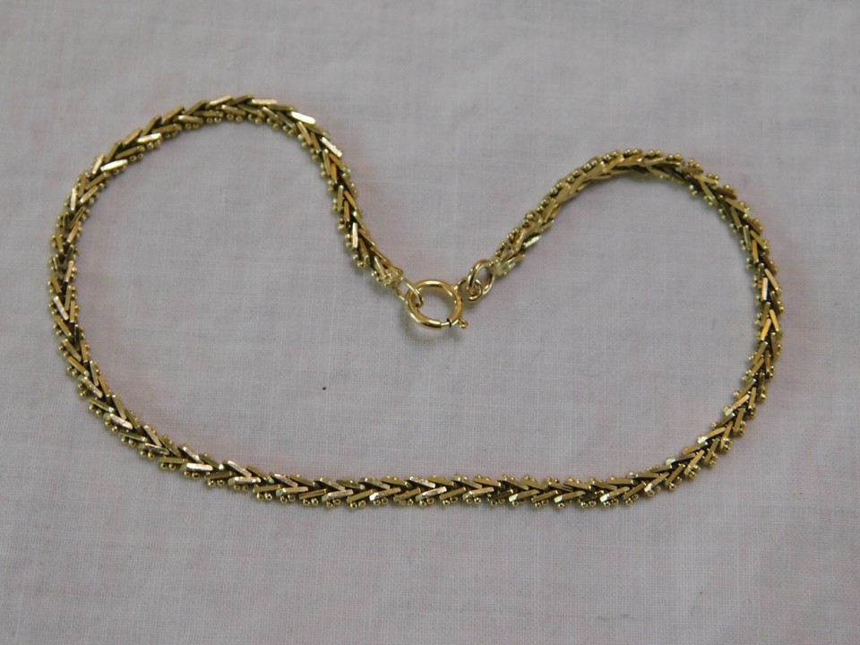Italian 14K Gold Chain Bracelet 14KT Italy 585 8 inch 5.1 Grams | eBay