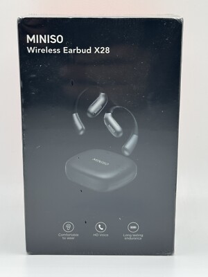 Miniso X28 Open Ear Headphones Bluetooth Earbuds. White | eBay