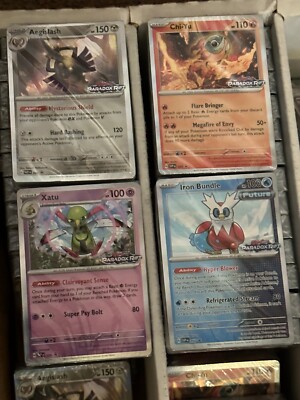 POKEMON TCG! Paradox Rift Build Battle 4 Deck Set Xatu Iron Bundle Chi ...