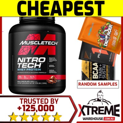 MUSCLETECH NITROTECH 1.8KG // NITRO TECH PRO SERIES WHEY PROTEIN ...