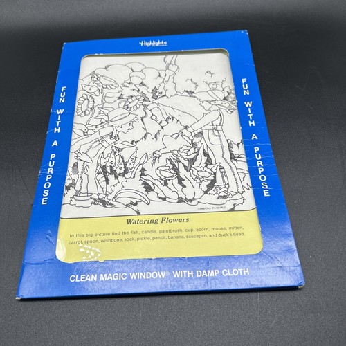 Vintage Highlight Coloring Magic Window Hidden Pictures Reusable 32 ...