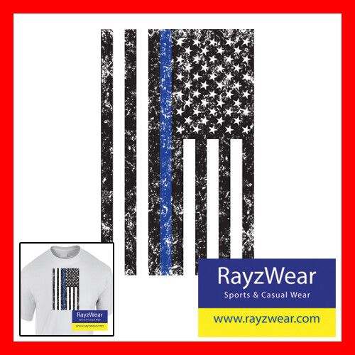 Thin Blue Line Flag T Shirt Ebay