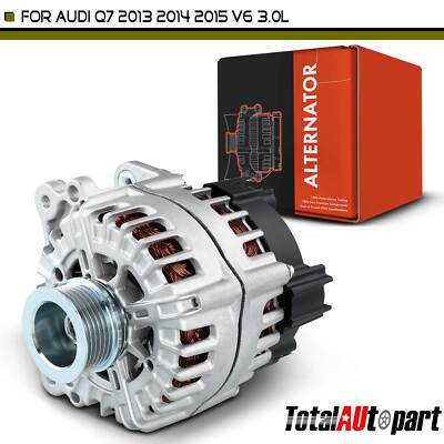 Alternator for Audi Q7 2013-2015 V6 3.0L GAS 220 Amp 12 Volt CW 6 ...