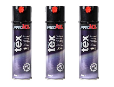 PRO-XL Texture Bumper Paint Black 3 x 500ml Aerosol | eBay UK