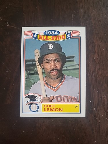 1985 Topps All-Star Commemorative Chet Lemon #18 Detroit Tigers | eBay